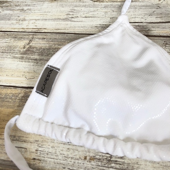 Agape Sol | Swim | Agape Sol Brazil Sparkle Triangle Bikini Top | Poshmark